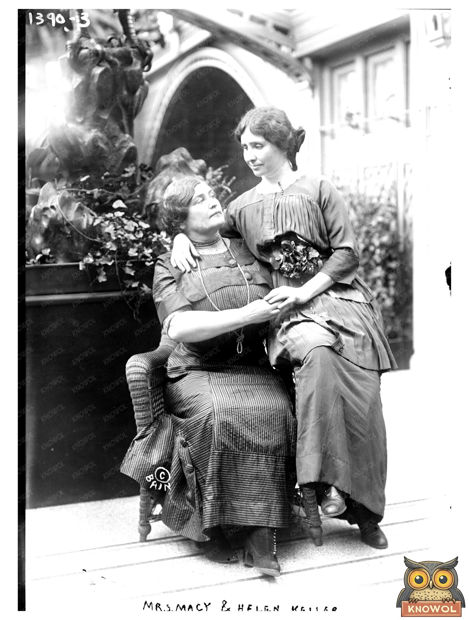 Inspiring Moment with Helen Keller and Companion – KNOWOL