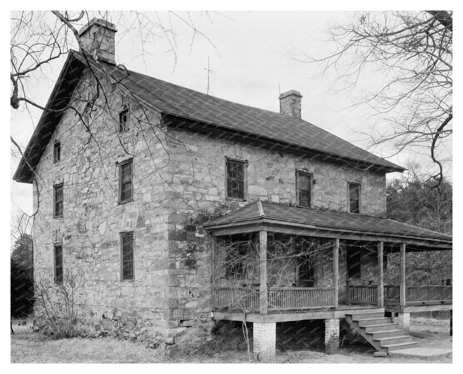 1774 Stone Building in Charlotte, NC - Historic Photo – KNOWOL