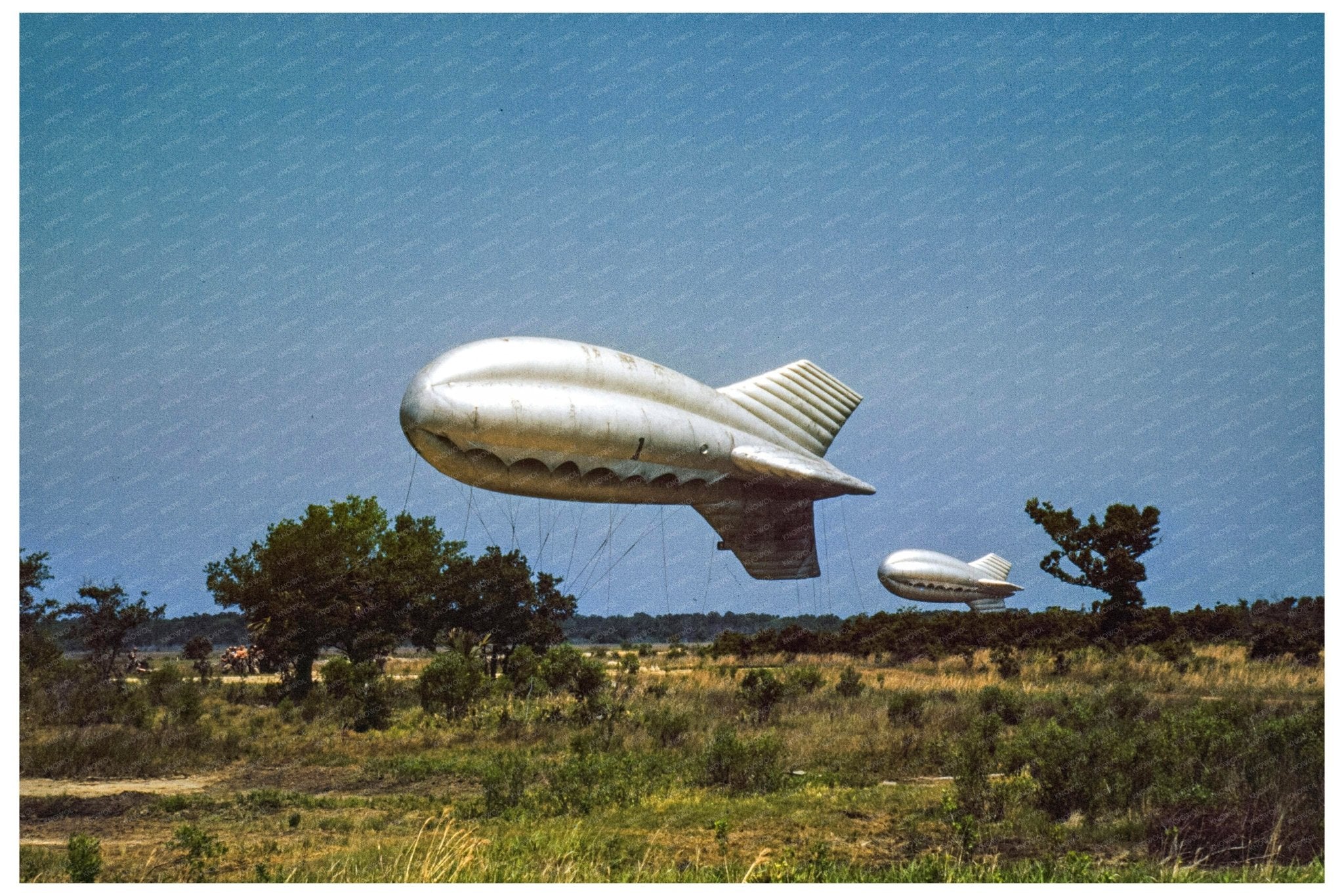 1942 Marine Corps Barrage Balloons Parris Island South Carolina – KNOWOL