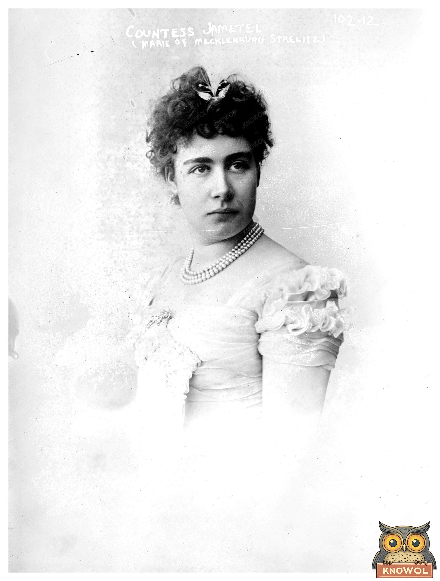 Elegant Portrait of Countess Marie in Bust Detail – KNOWOL