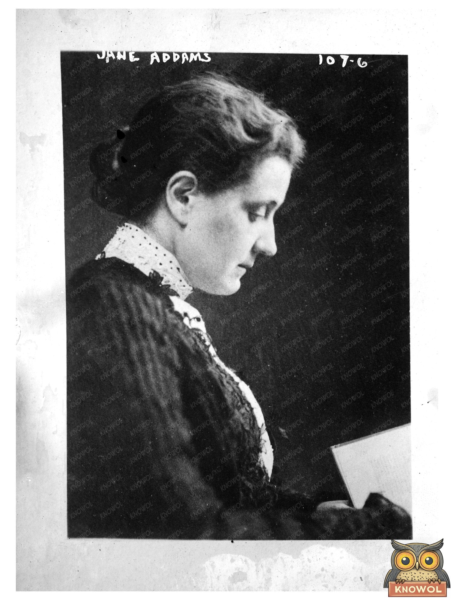 Influential Social Reformer Jane Addams Portrait – KNOWOL