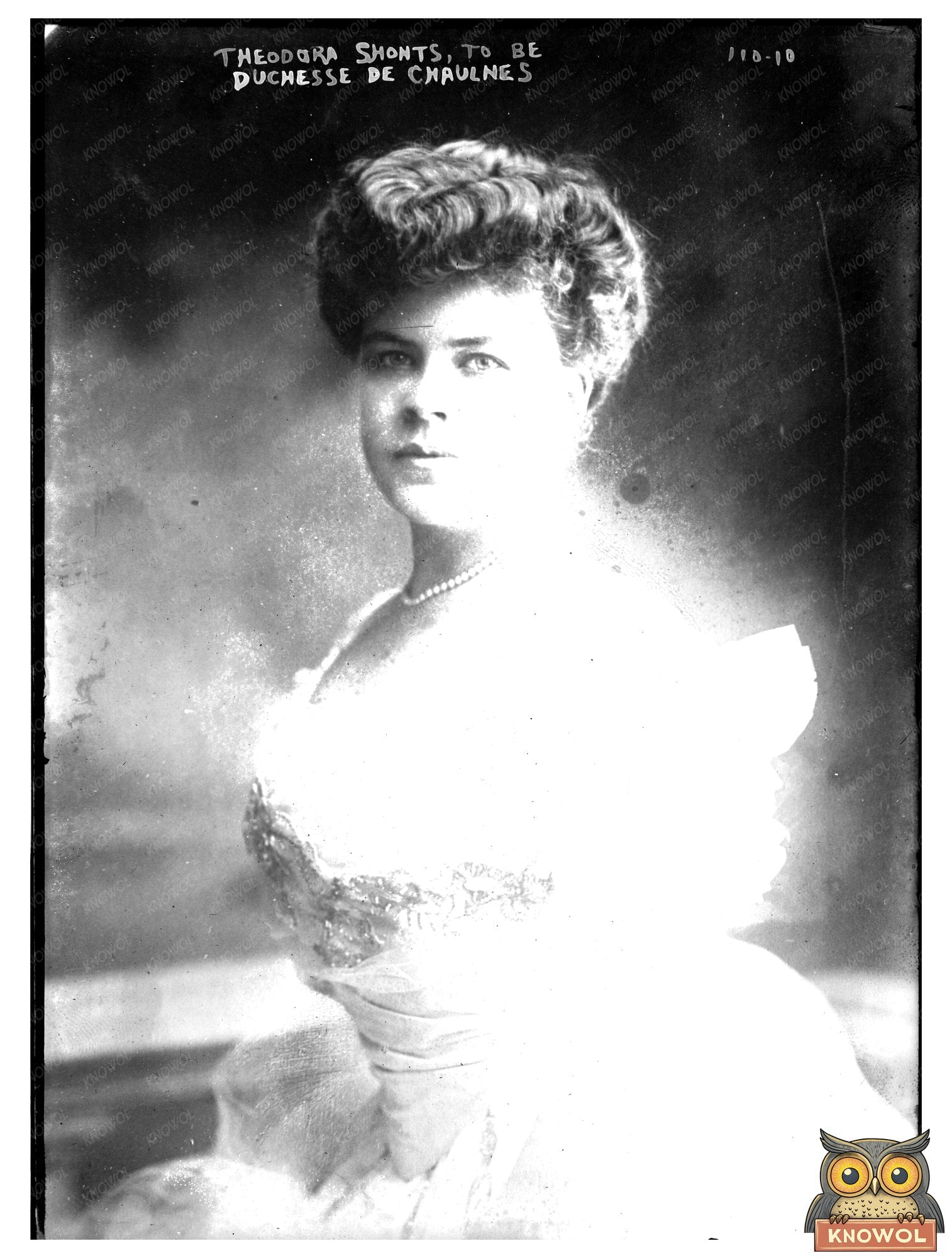 Elegant Portrait Bust of Theodora Shonts, Future Duches... – KNOWOL