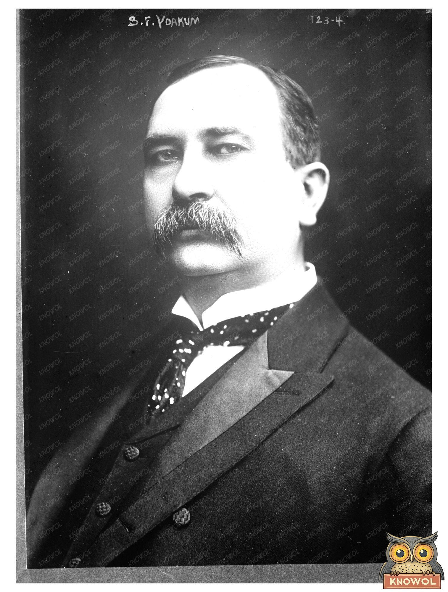 Historic Portrait Bust of Railroad Magnate Yoakum – KNOWOL