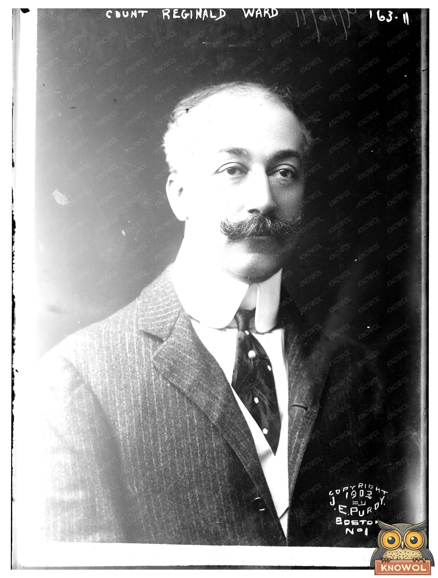 Elegant 1903 Portrait Bust of Count Reginald Ward – KNOWOL