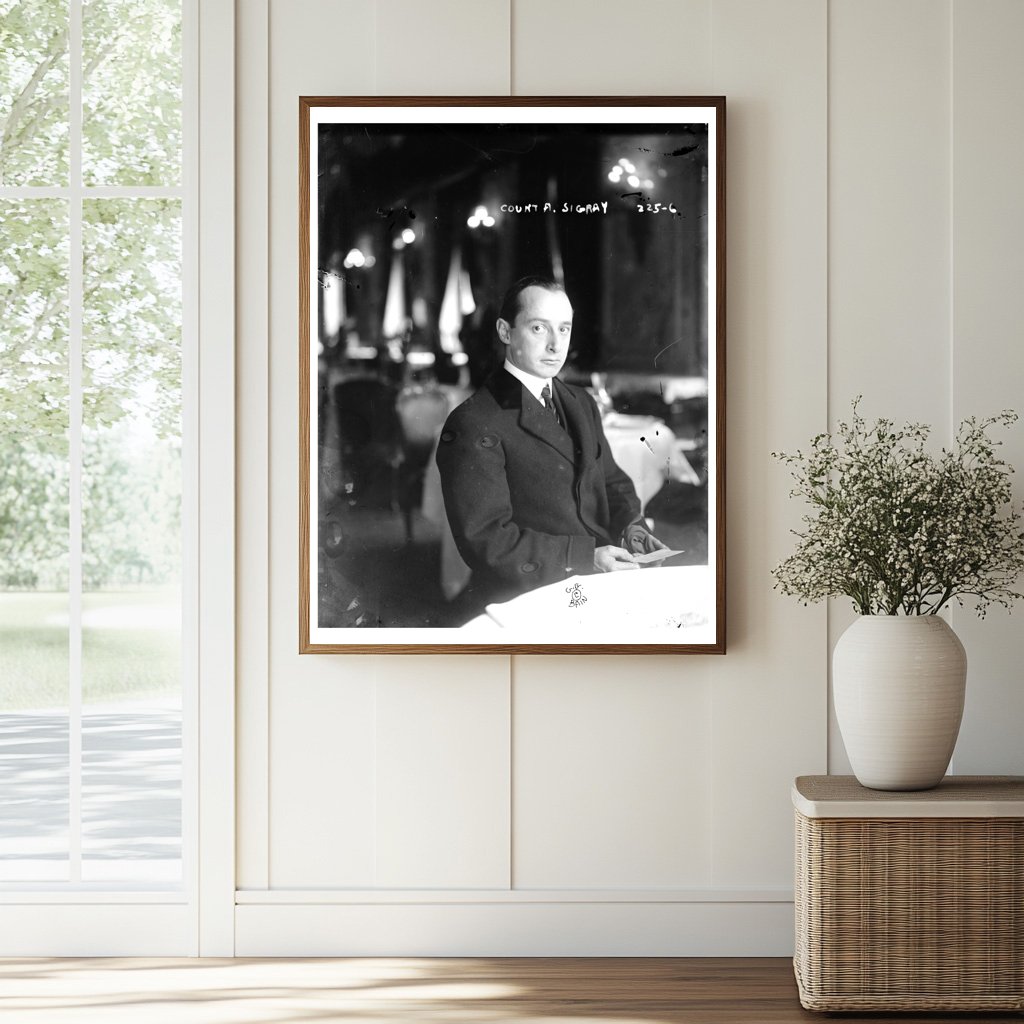 Elegant Portrait of Count A. Sigray, 20th Century Elite – KNOWOL