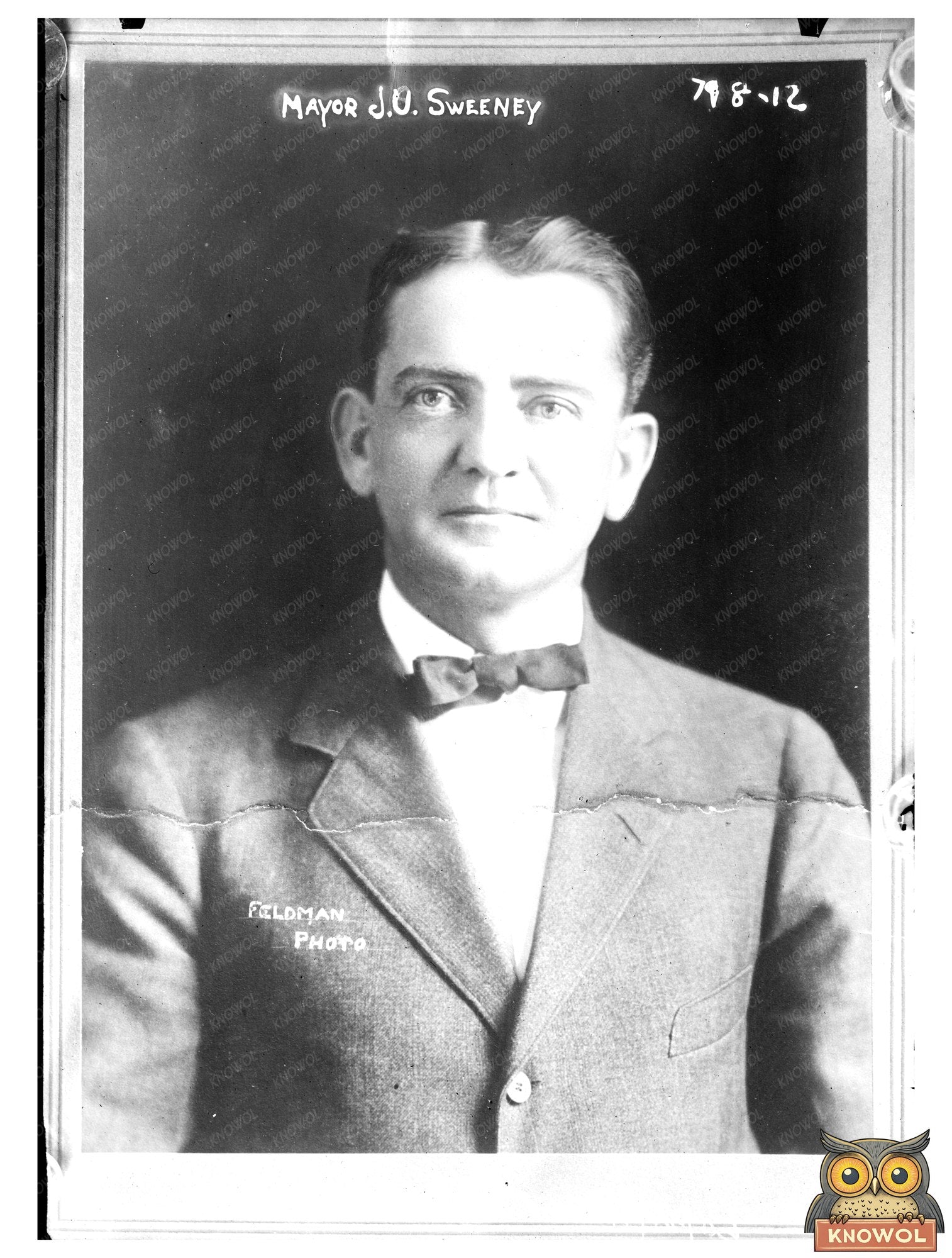 Portrait of Major J.U. Sweeney - 1910 Military Era – KNOWOL