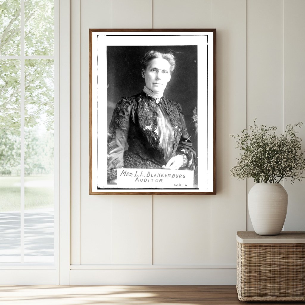 Elegant Early 20th Century Auditor Portrait – KNOWOL