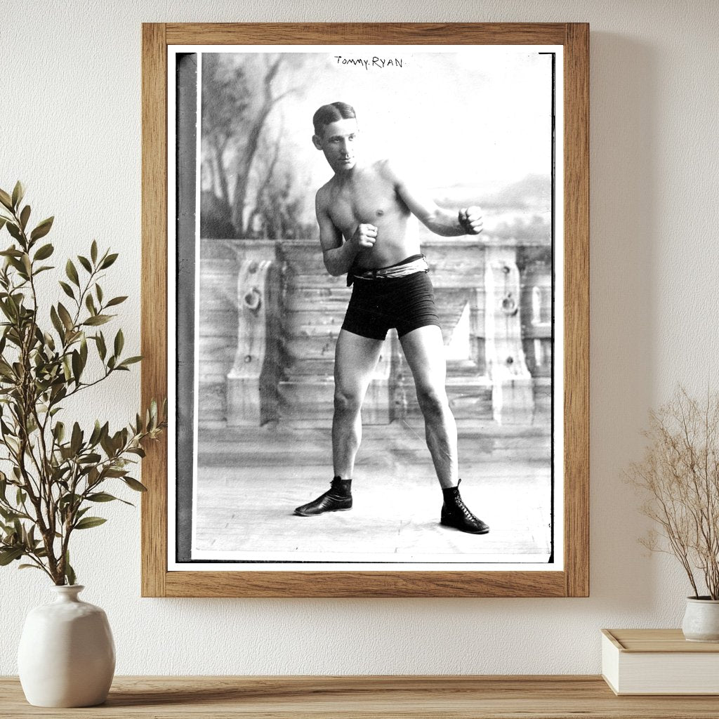 Legendary Boxer Tommy Ryan in Early 20th Century Action – KNOWOL