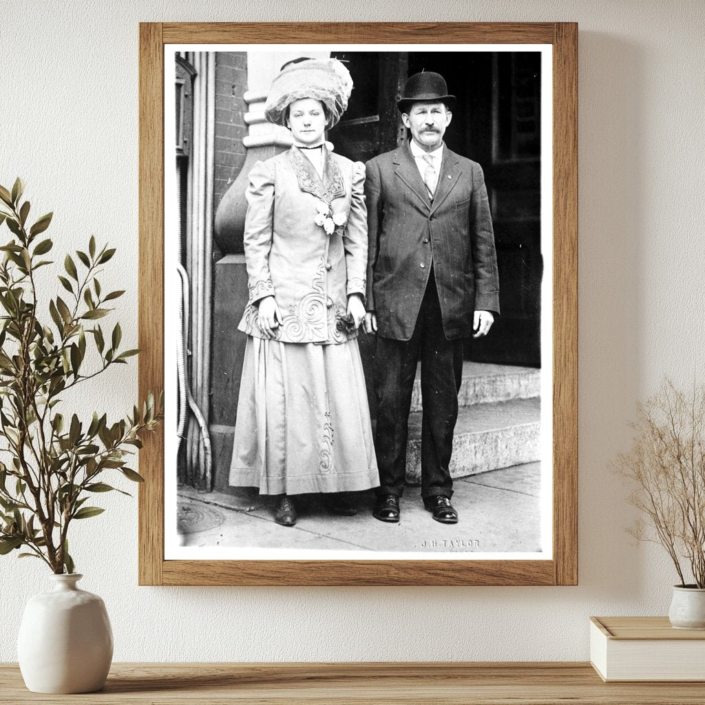 Early 1900s Couple Portrait: Almira & John Deitz – KNOWOL