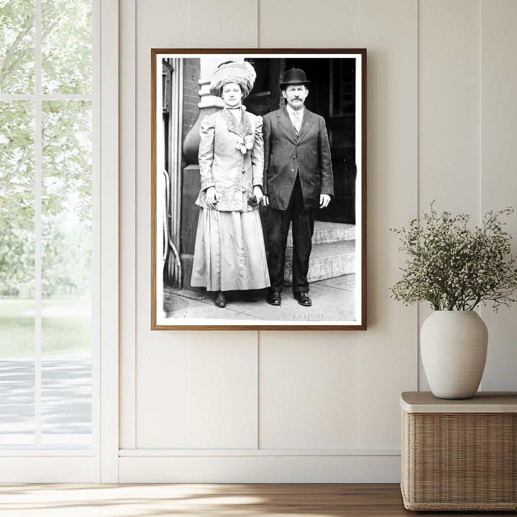 Early 1900s Couple Portrait: Almira & John Deitz – KNOWOL