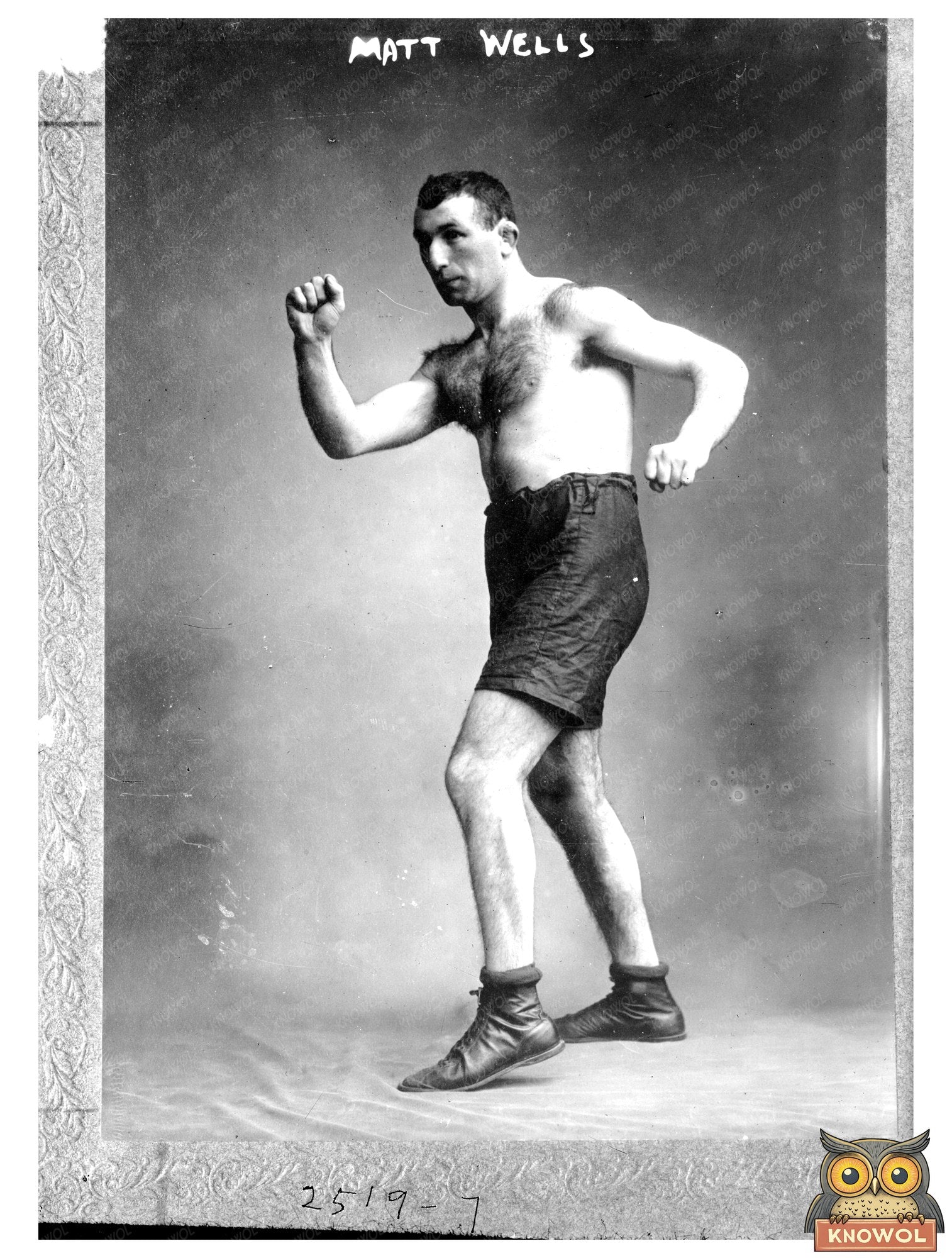 Legendary Boxer Matt Wells in Action, 1910s – KNOWOL