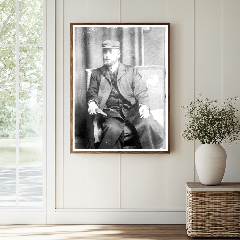 Historic 1913 Portrait of Father Schmidt in Clerical At... – KNOWOL