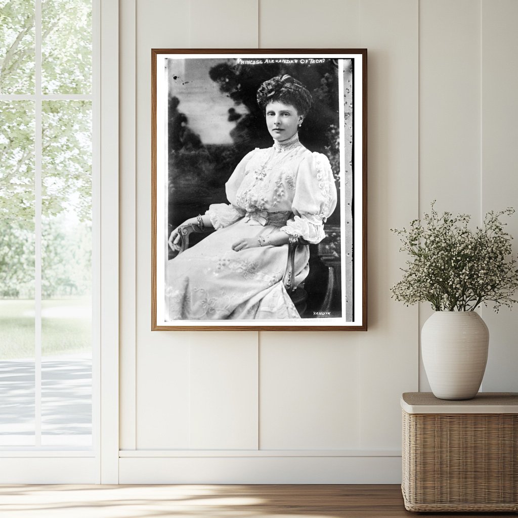 Elegant Portrait of Princess Alexander, Early 1910s – KNOWOL