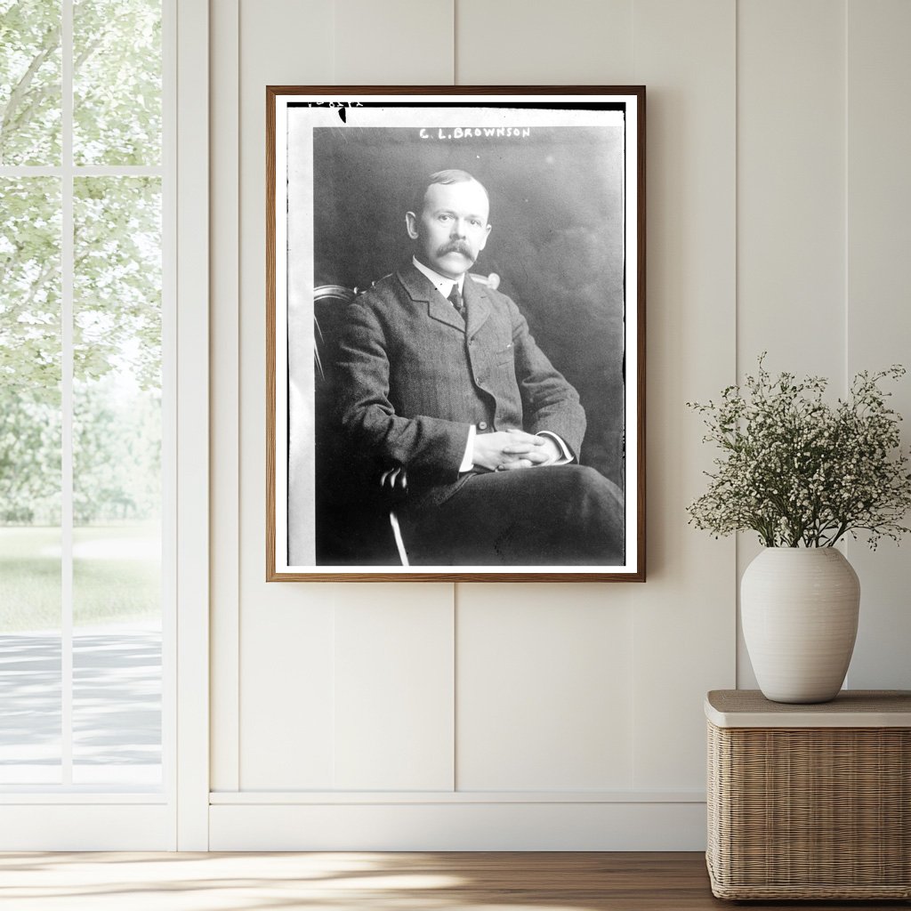 Vintage Portrait of an Influential Early 1900s Leader – KNOWOL