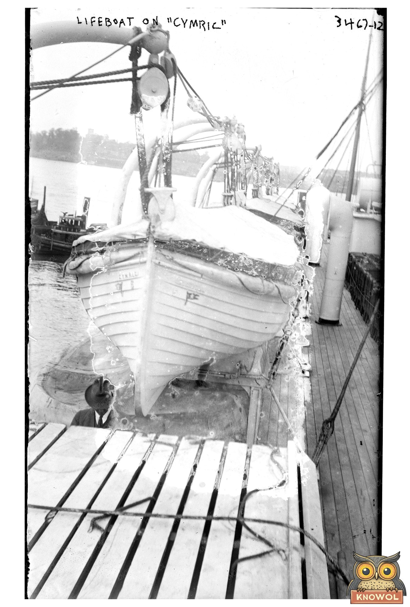 Historic Lifeboat aboard the SS Cymric, 1910s – KNOWOL