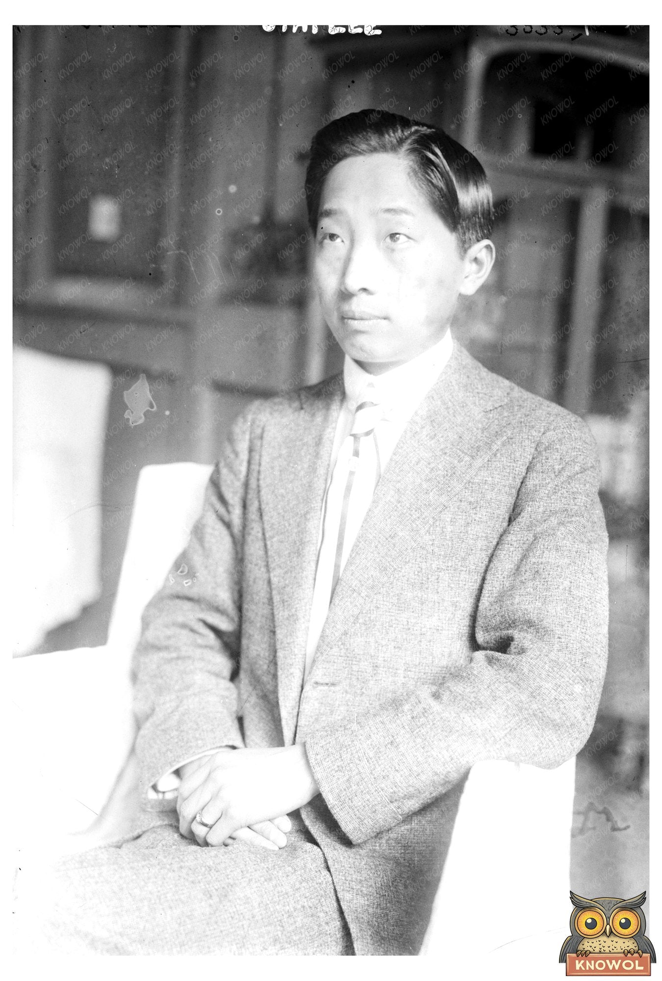 Early 1910s Portrait of J.H. Lee - Vintage Glass Photo – KNOWOL