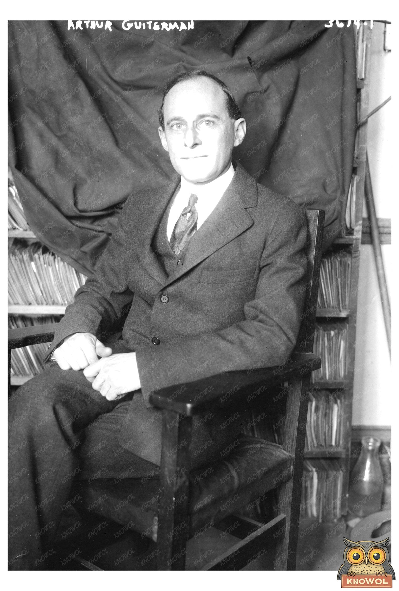 Vintage Portrait of Arthur Guiterman, 1910-1915 – KNOWOL