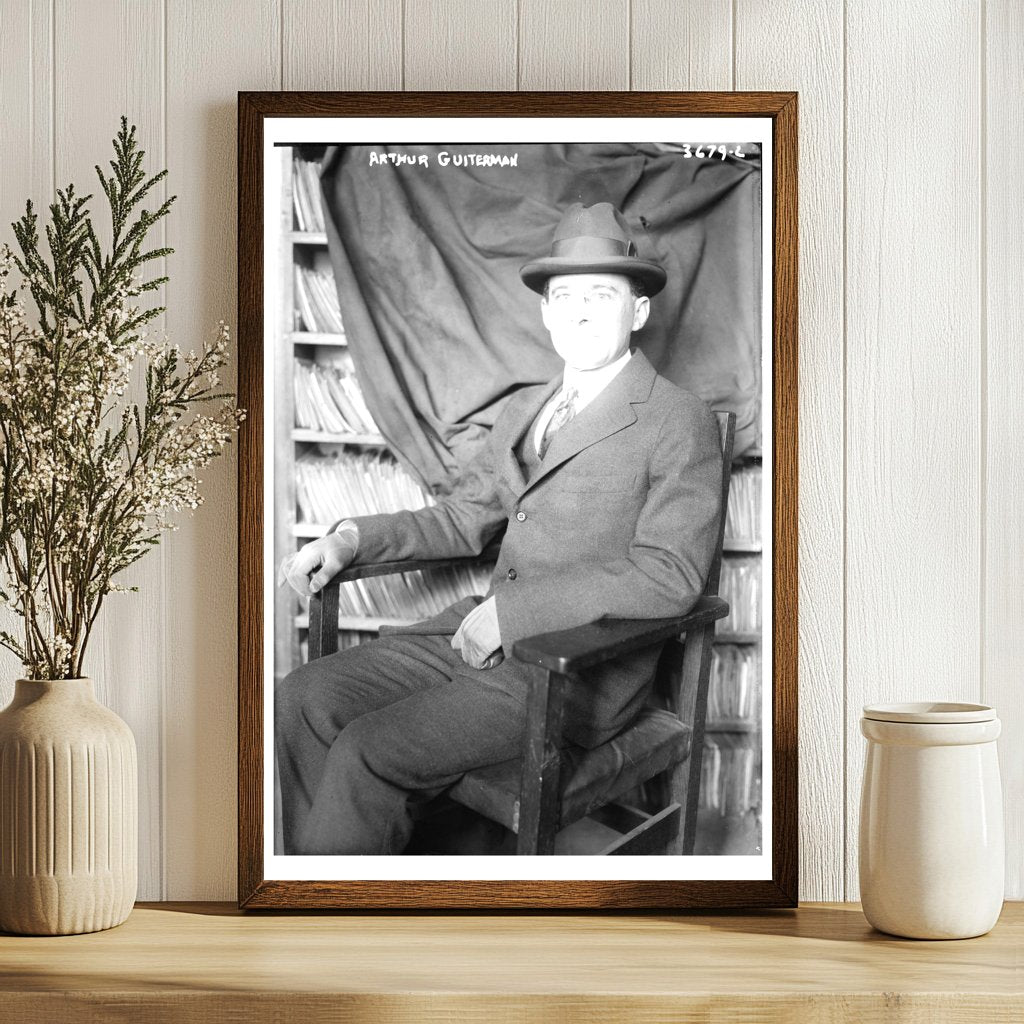 Charming Portrait of Poet Arthur Guiterman, Circa 1910 – KNOWOL