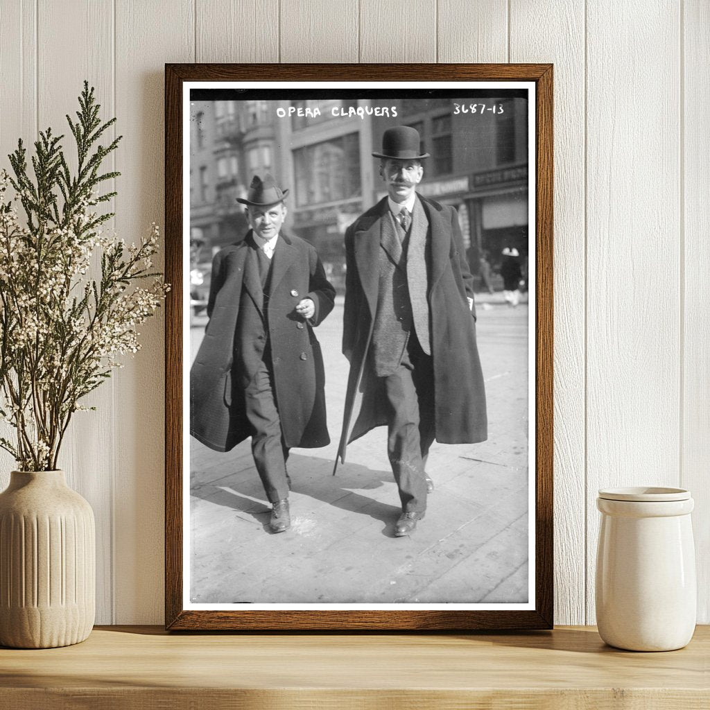 Enthusiastic Opera Claqueurs from Early 1910s – KNOWOL