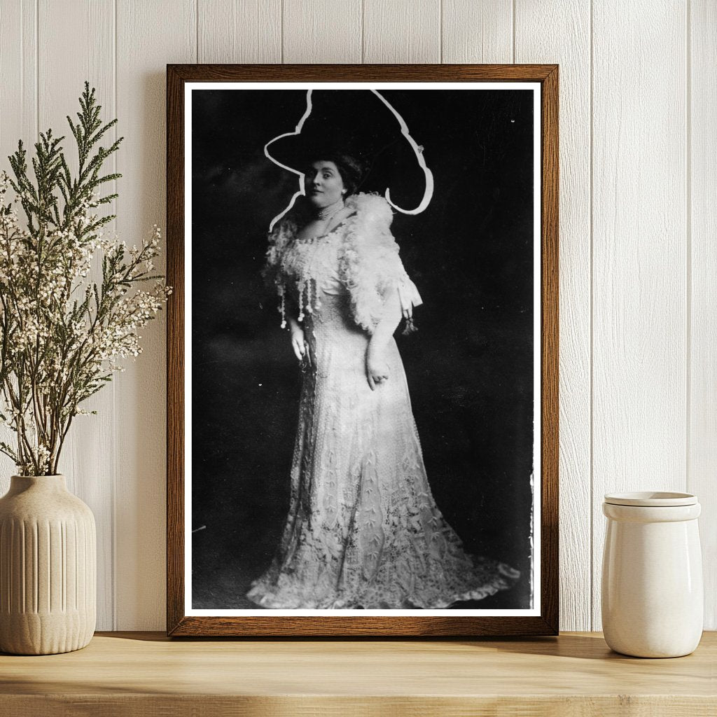 Elegant Portrait of Mrs. Gail Borden, Early 1900s – KNOWOL