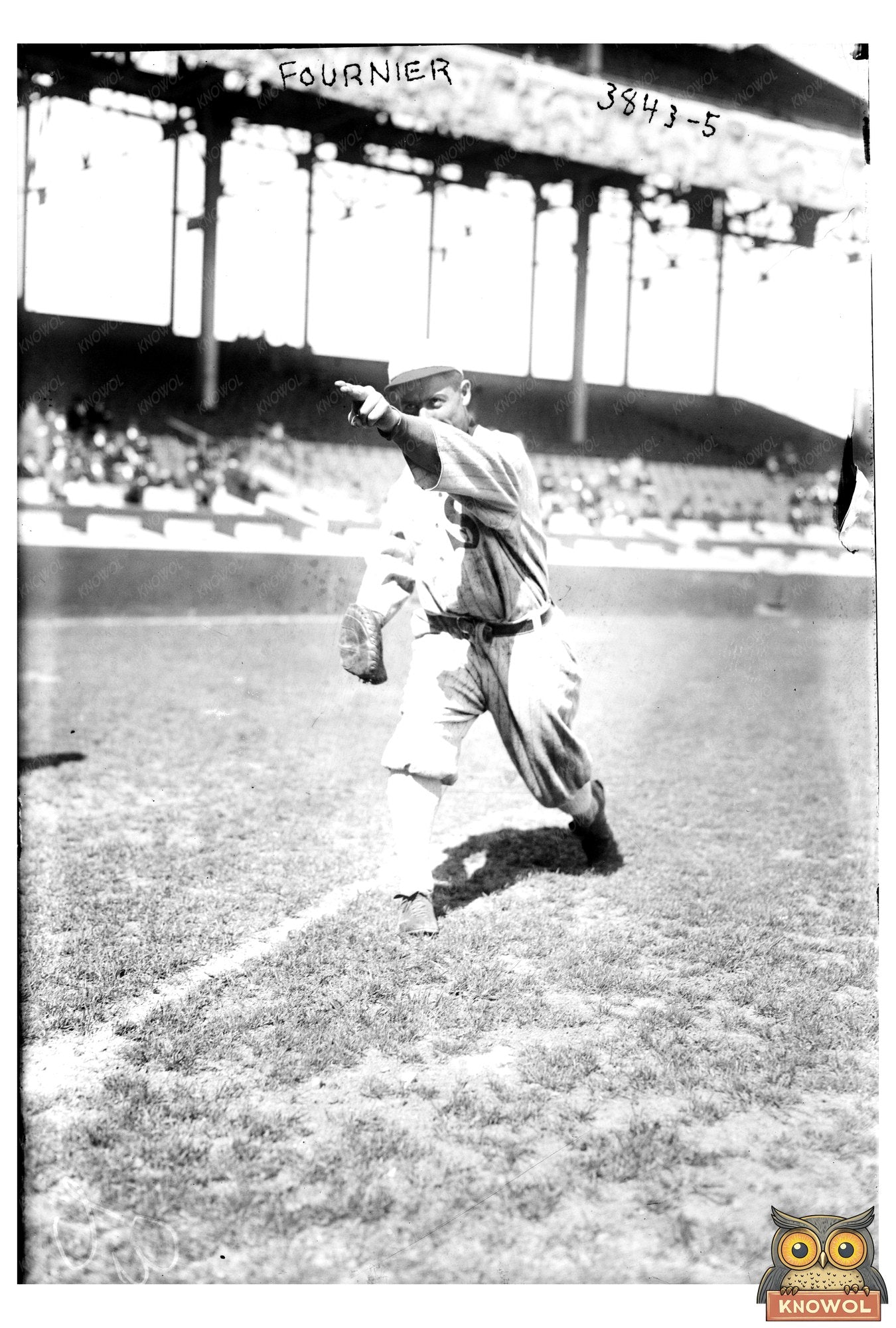 Jack Fournier: Vintage 1916 Chisox Baseball Star Photo – KNOWOL