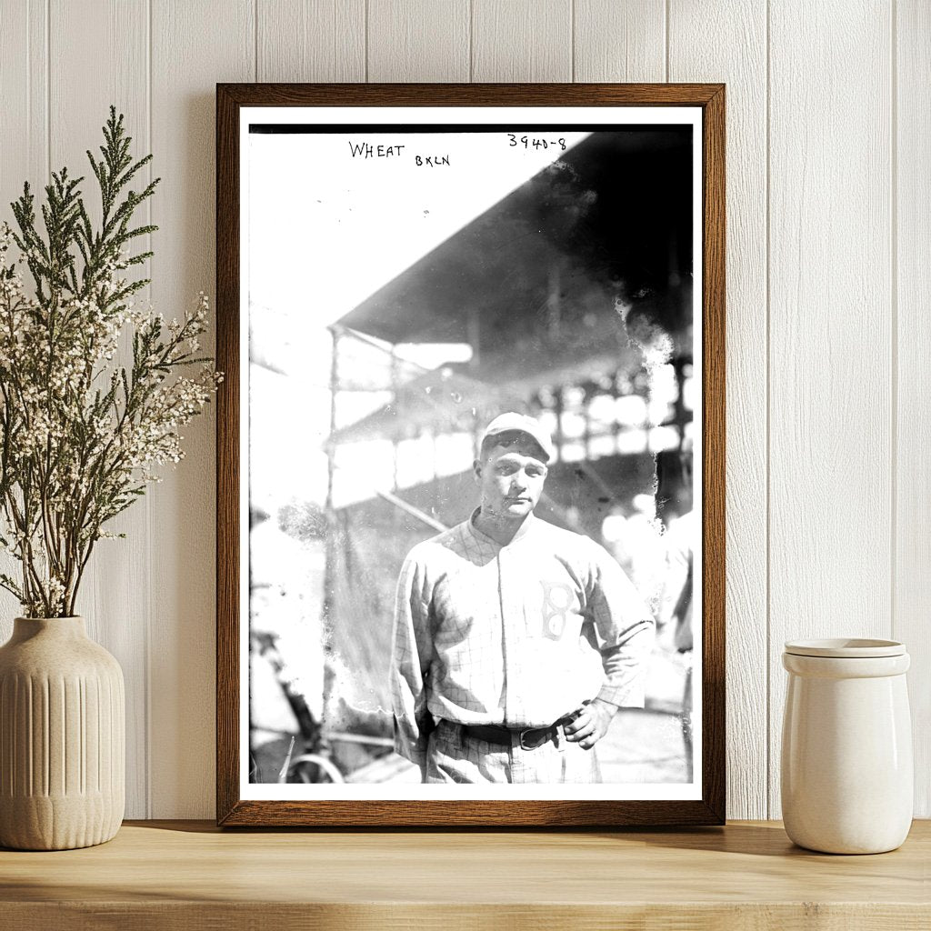Zack Wheat: 1916 Brooklyn Dodgers Baseball Star Photo – KNOWOL