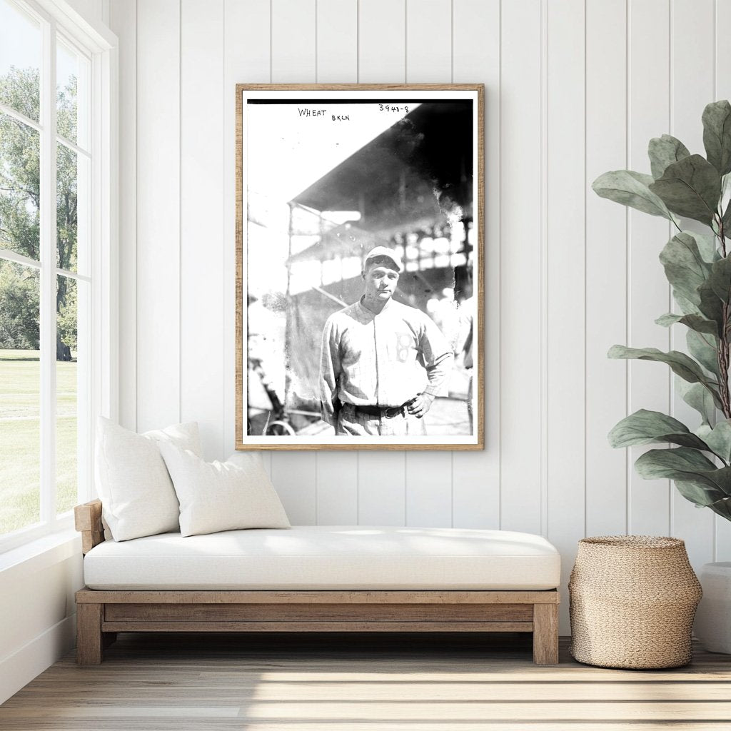 Zack Wheat: 1916 Brooklyn Dodgers Baseball Star Photo – KNOWOL