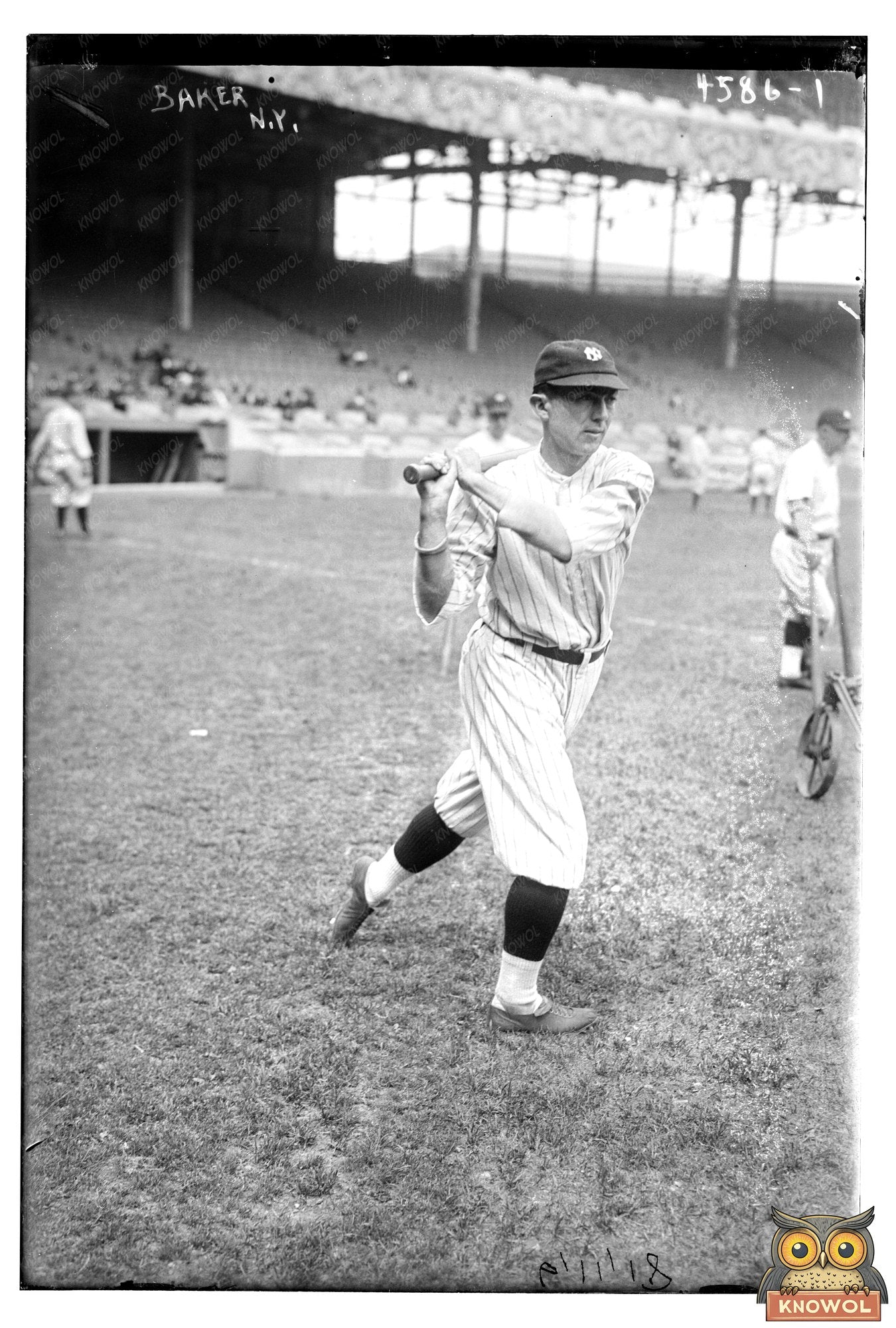 Vintage 1919 Baseball Star: Home Run Baker Action Shot – KNOWOL