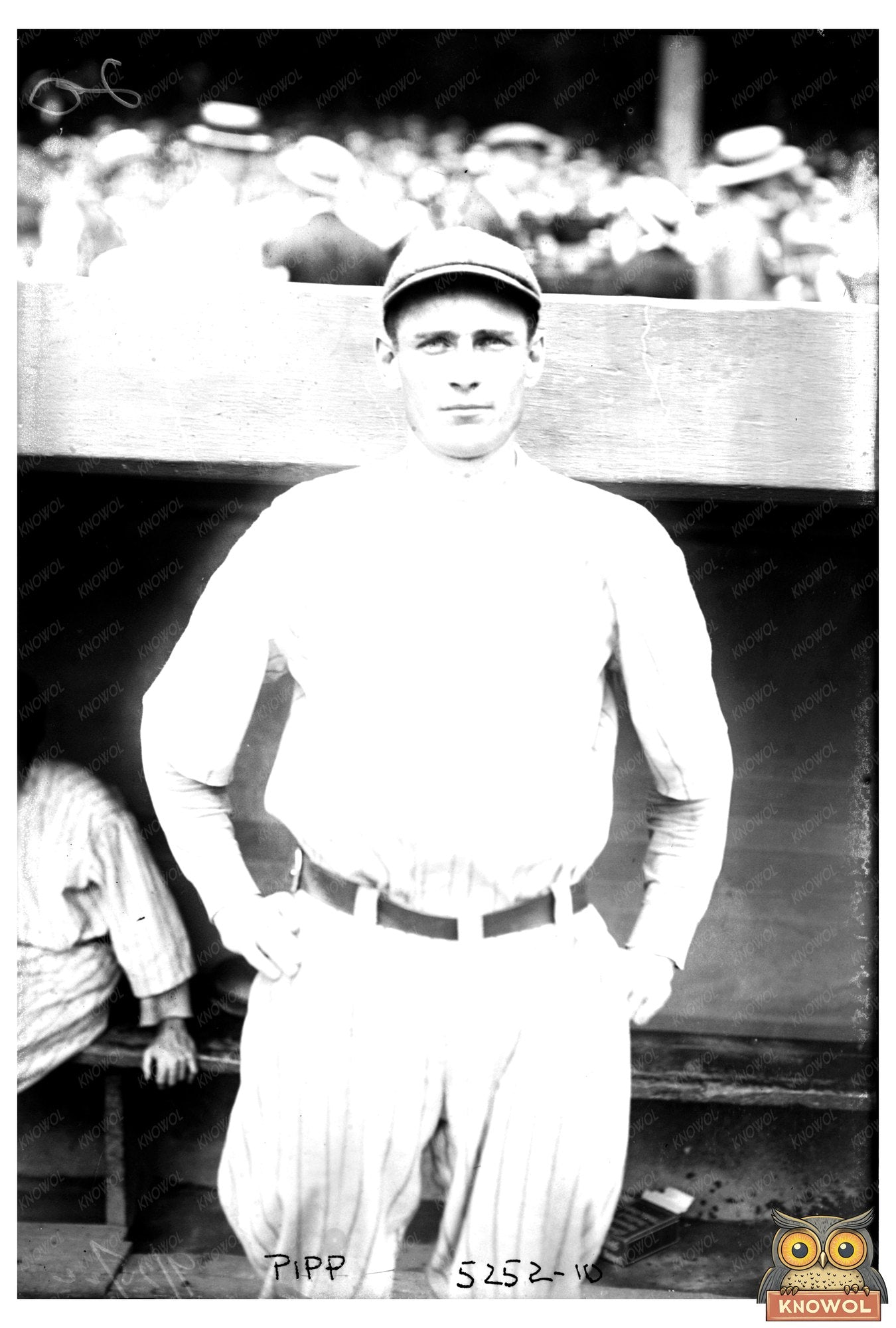 Wally Pipp Yankees Legend In Action 1922 Knowol