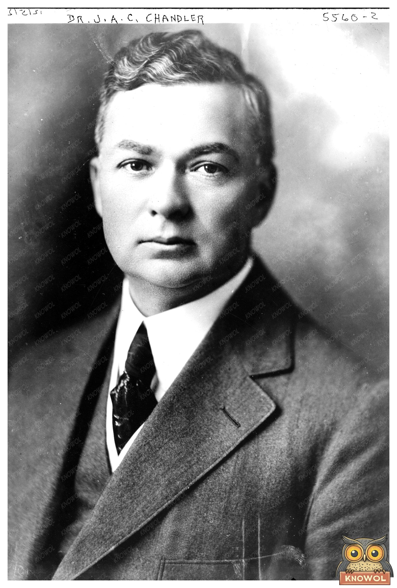 Medical Pioneer Dr. Chandler: A 1920s Portrait – KNOWOL