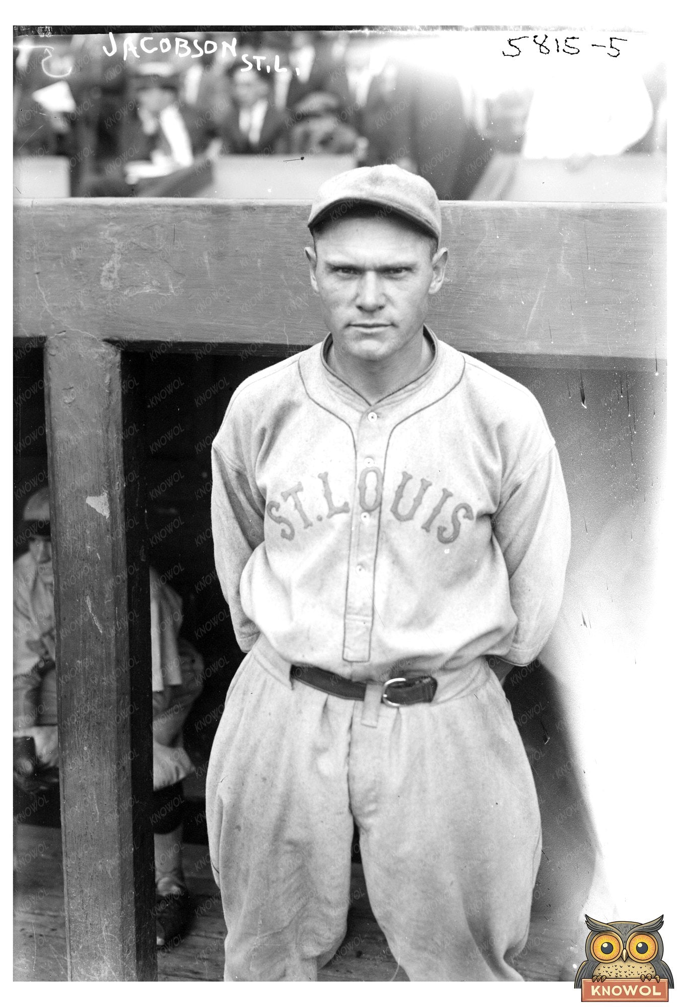 Vintage 1922 Baseball Catcher Portrait: St. Louis Star – KNOWOL