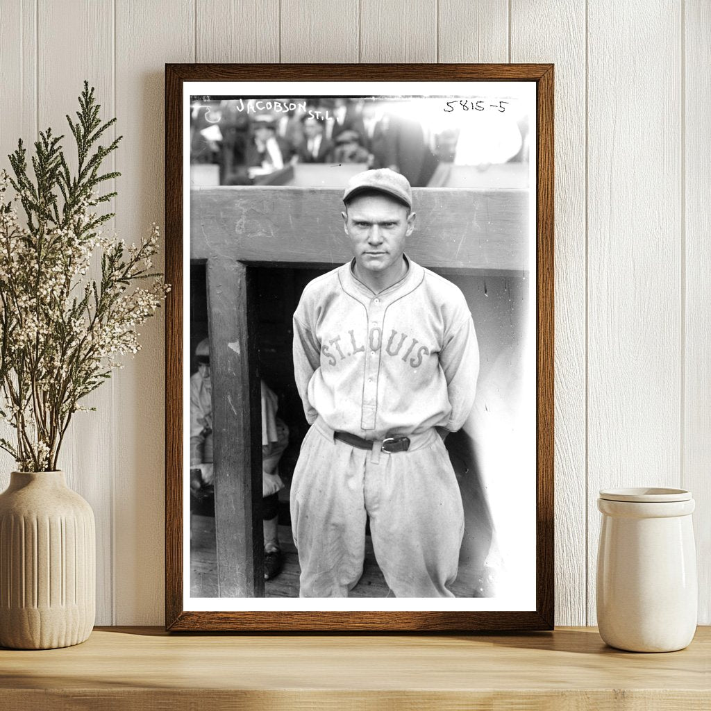 Vintage 1922 Baseball Catcher Portrait: St. Louis Star – KNOWOL