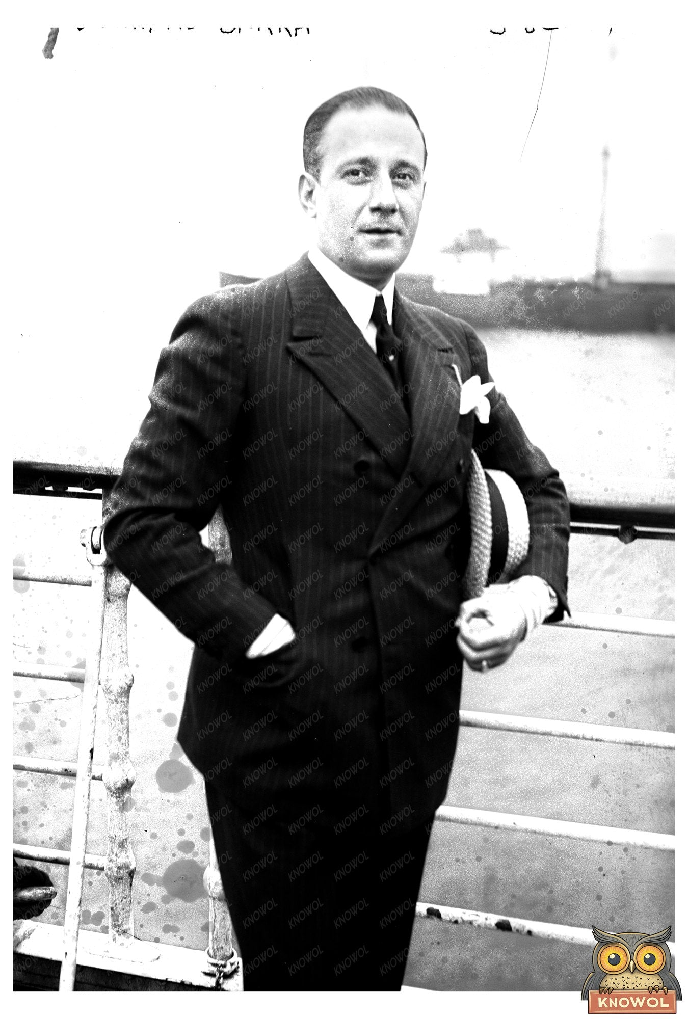 1920s Portrait of Gennaro Barra in Vintage Style – KNOWOL