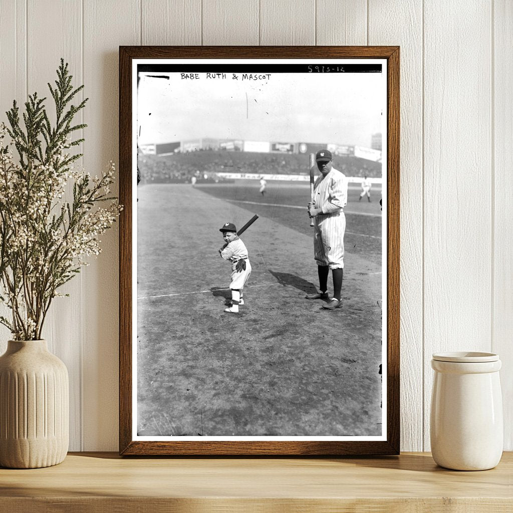 Babe Ruth: Baseball Legend with Cheerful Mascot, 1922 – KNOWOL