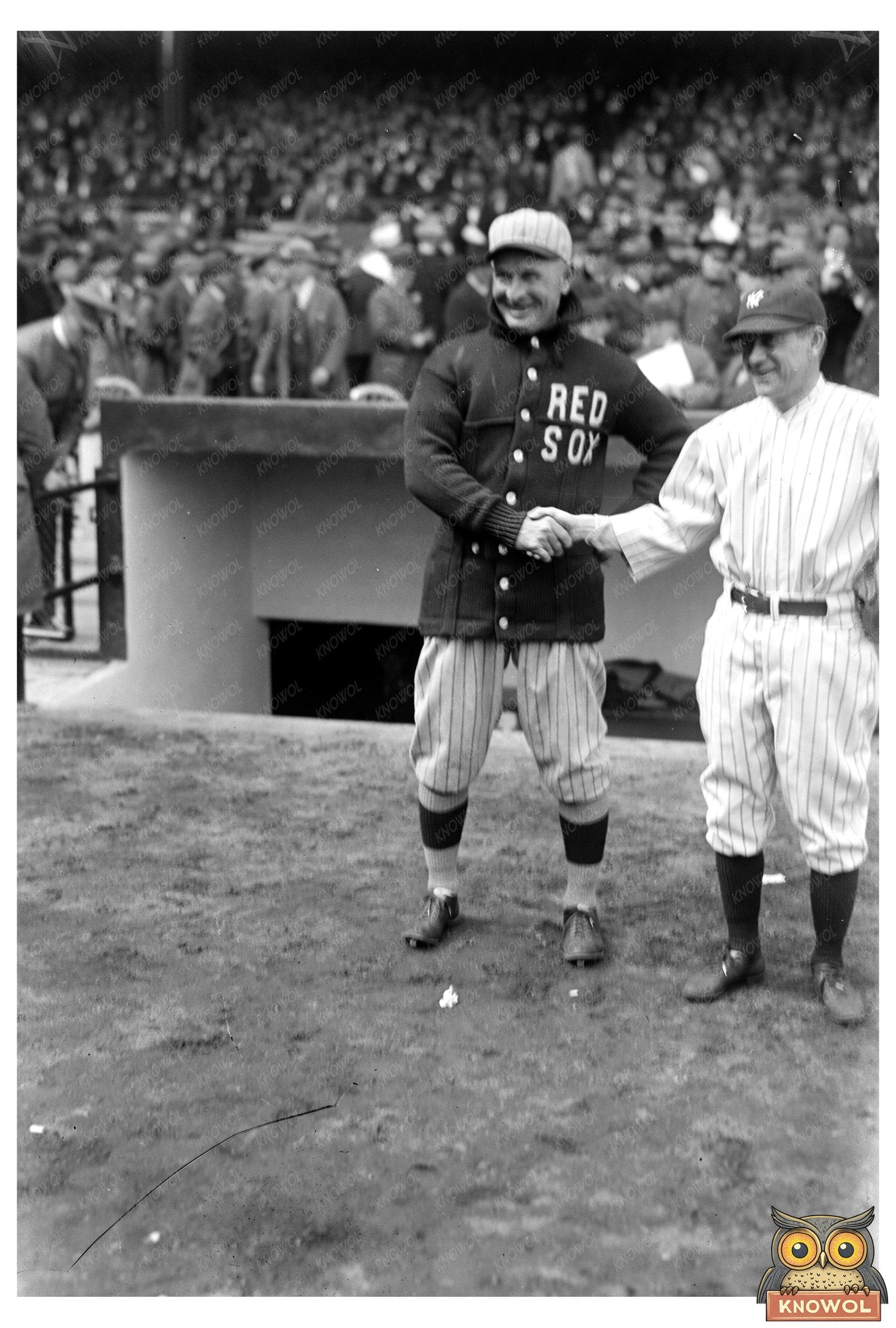 Historic Handshake: 1923 Rivalry Launch at Yankee Stadi... – KNOWOL