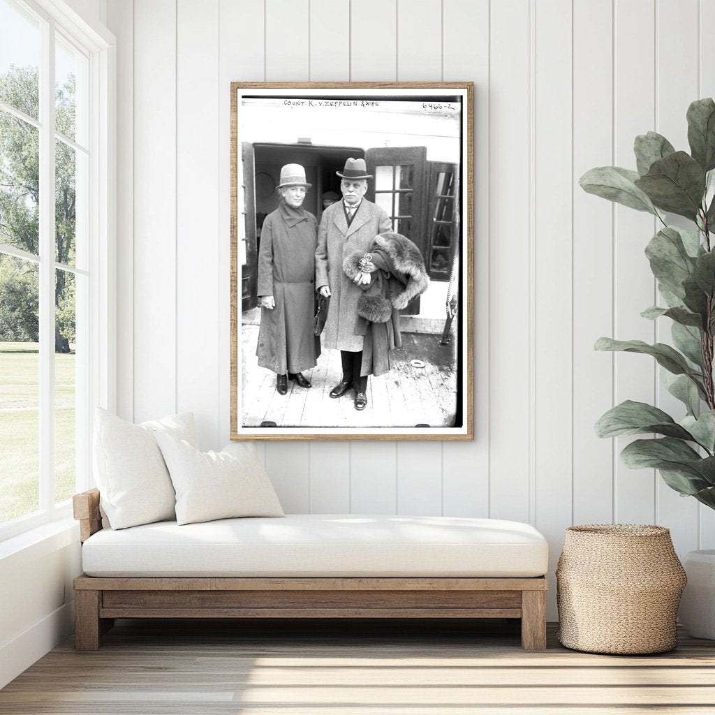 Aviation Pioneer Count Zeppelin with His Wife – KNOWOL