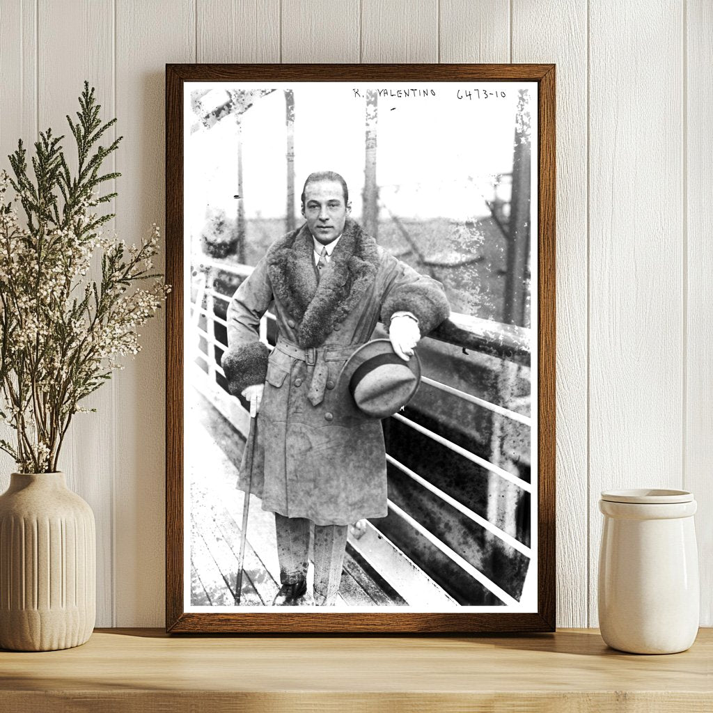 Iconic Silent Film Star Rudolph Valentino Portrait – KNOWOL