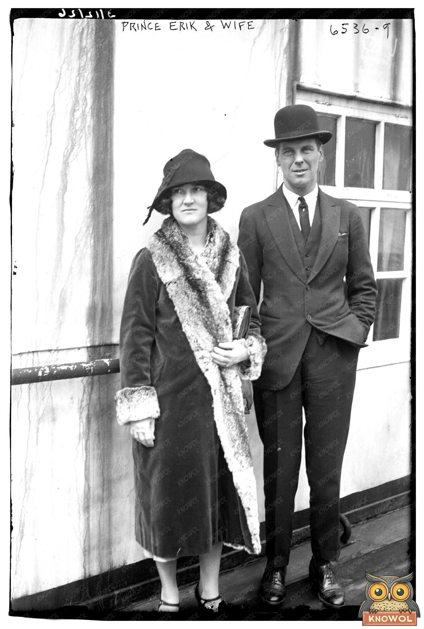 Elegant Royal Portrait of Prince Erik and His Wife – KNOWOL