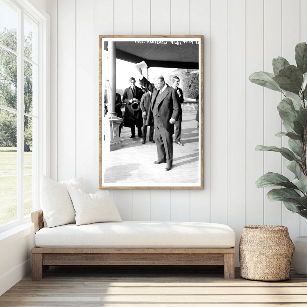 Theodore Roosevelt: Visionary Leader in 1918 Glass Nega... – KNOWOL