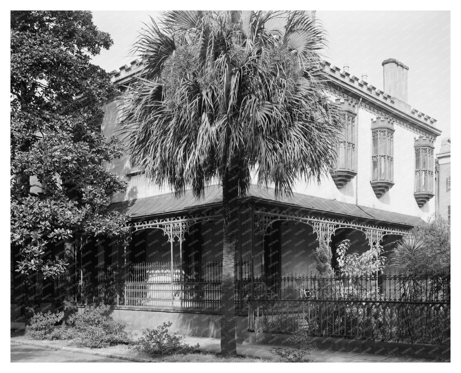 Historic Savannah Building, Georgia 1850-1861 Photo – KNOWOL