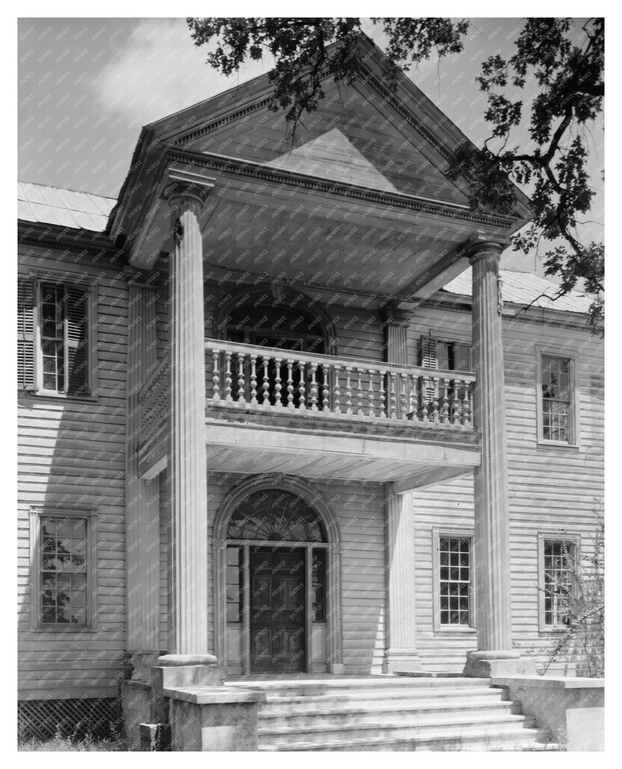 Boykin Hall, Milledgeville, GA, c. 1830 Vintage Photo – KNOWOL