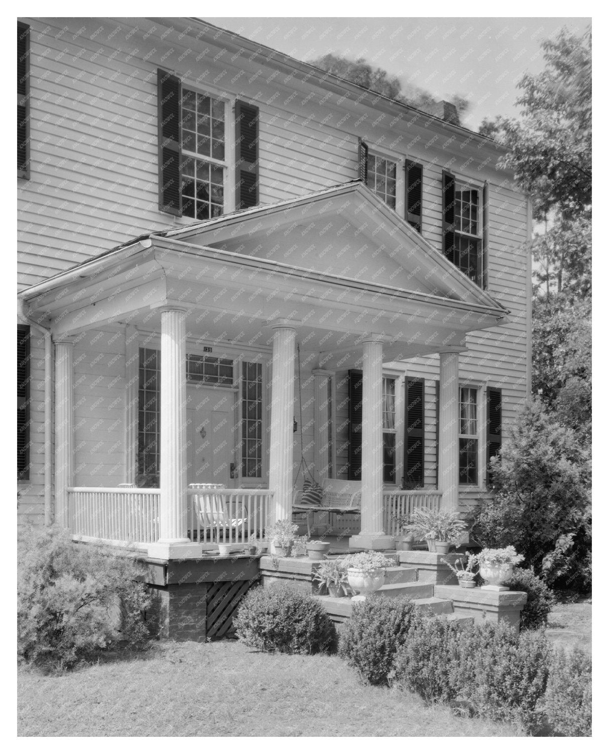Burney-Lambert House, Madison, GA 1838 - Vintage Photo – KNOWOL