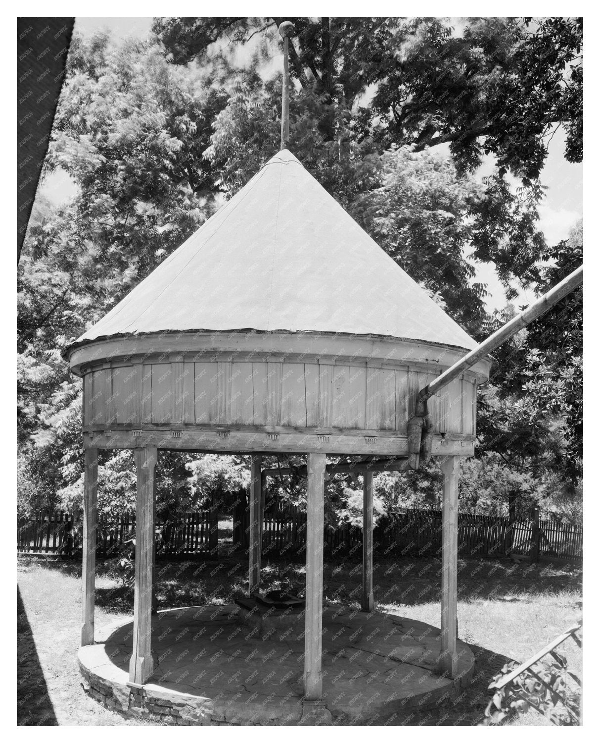 1834 Water Tower in Clinton, LA - Historical Photo – KNOWOL
