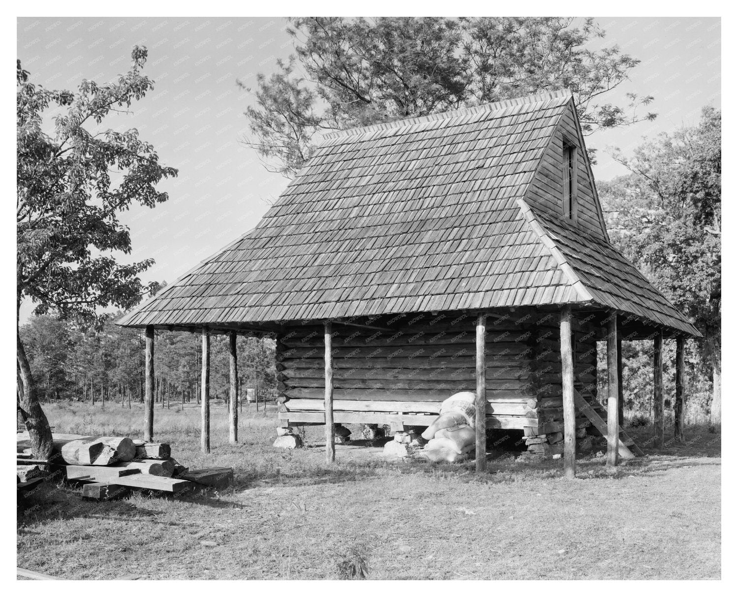 Historic Buck Springs Log Building, Vaughan NC 1820 – KNOWOL