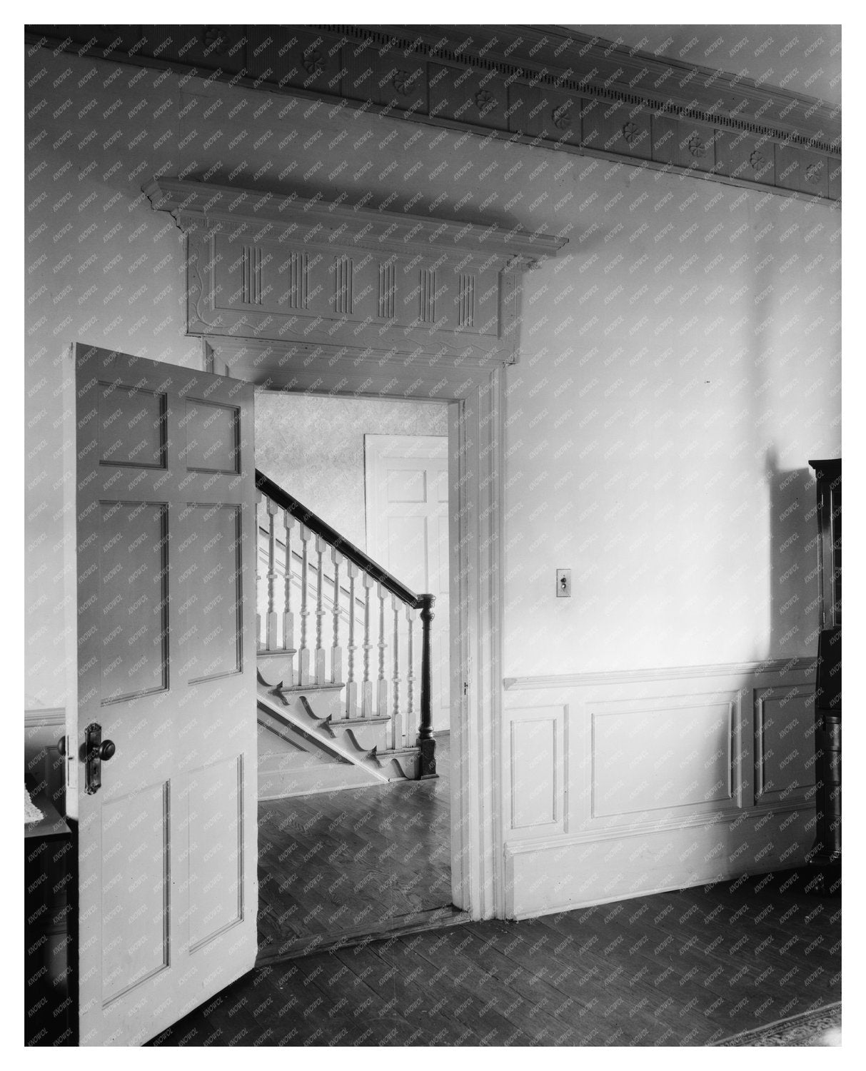 Wingina, VA Historic Building Detail, 1785 Vintage Photo – KNOWOL