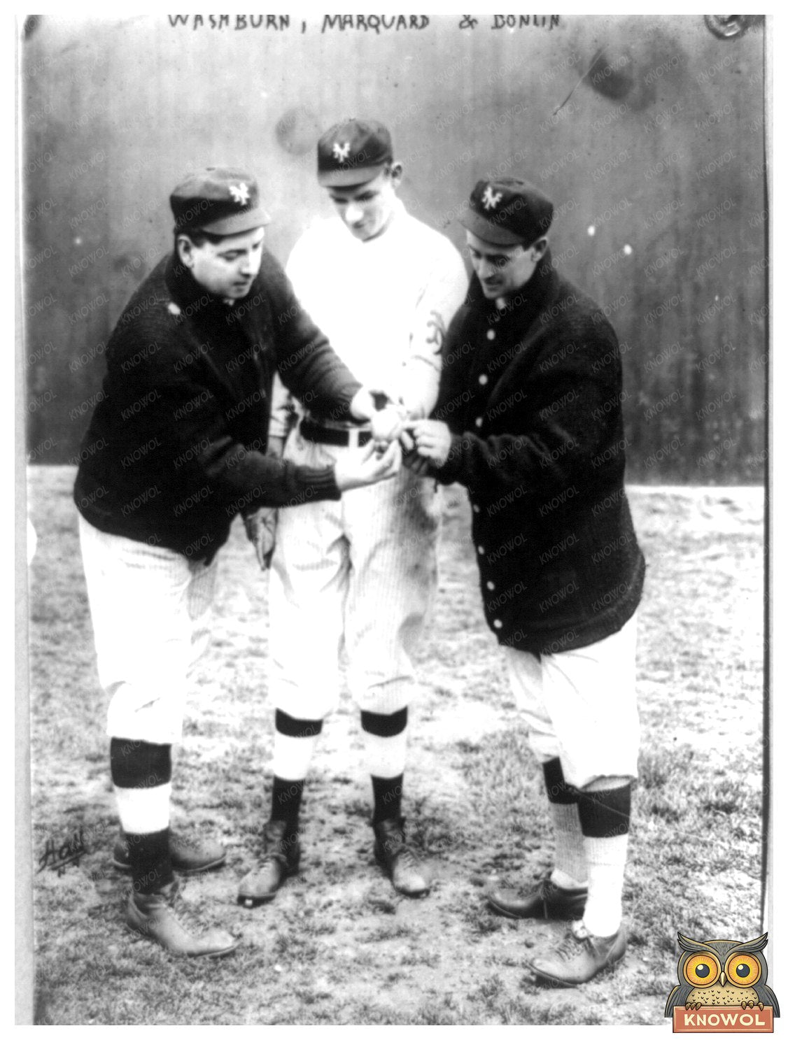 Three Giants of Baseball: 1908 Team Moment – KNOWOL