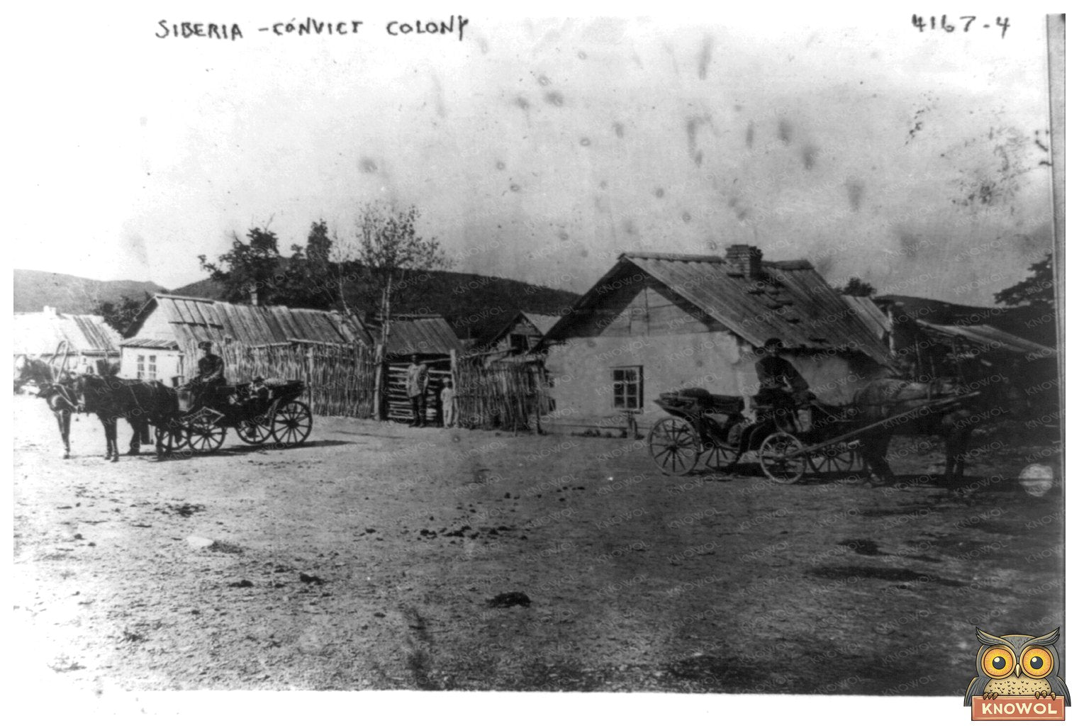 Historic 1917 Siberian Convict Colony Scene – KNOWOL