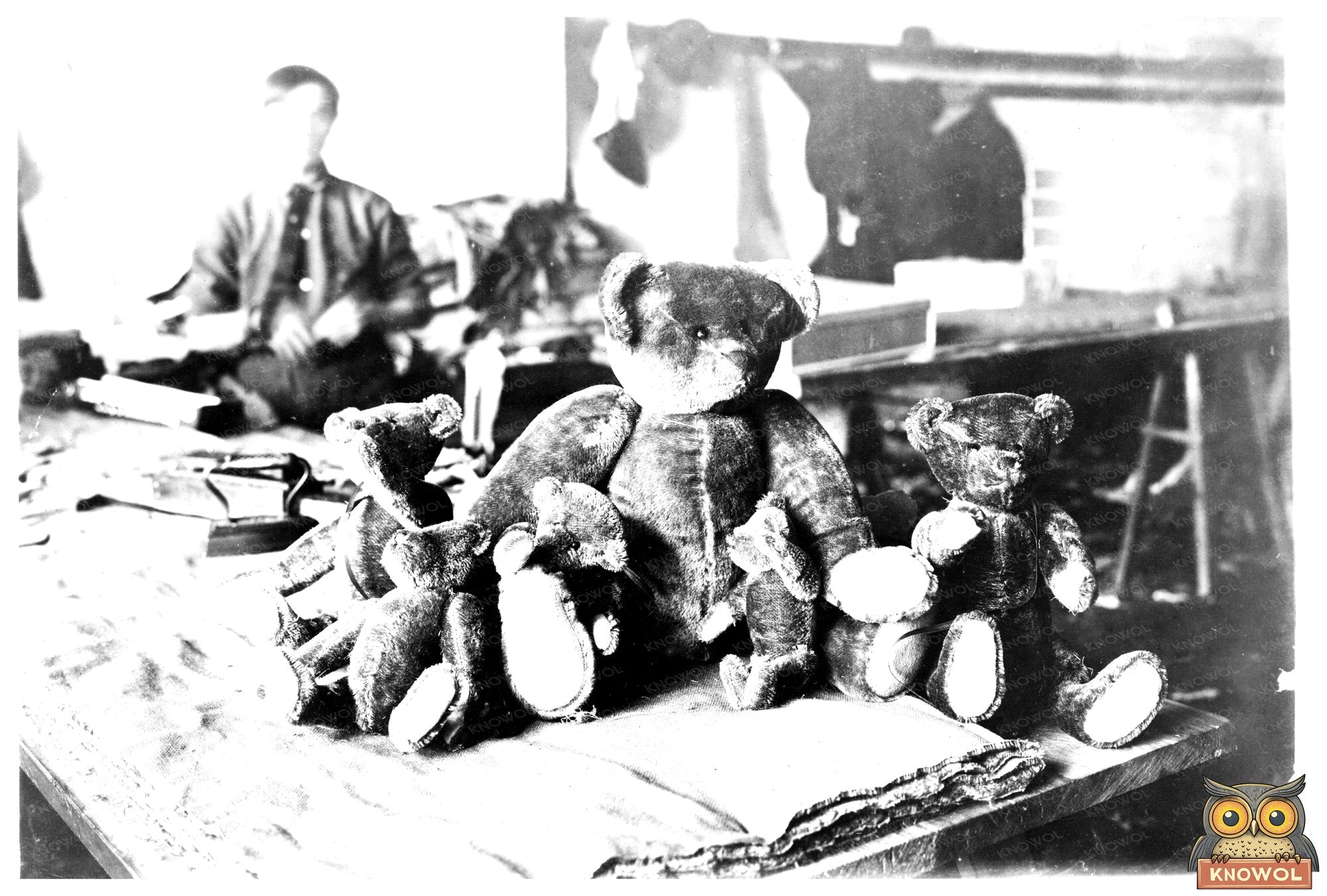 Vintage 1915 New York Toy Factory Teddy Bear Scene – KNOWOL