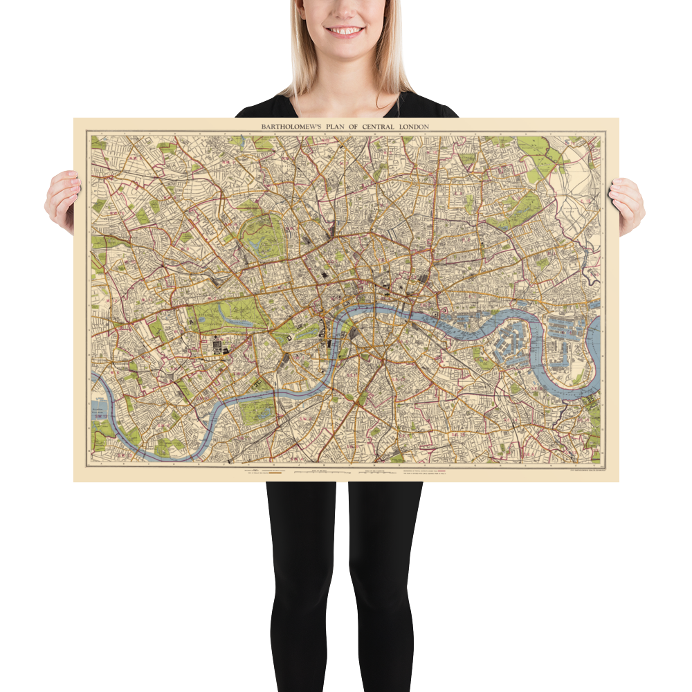 Bartholomews London Map of 1952 – KNOWOL